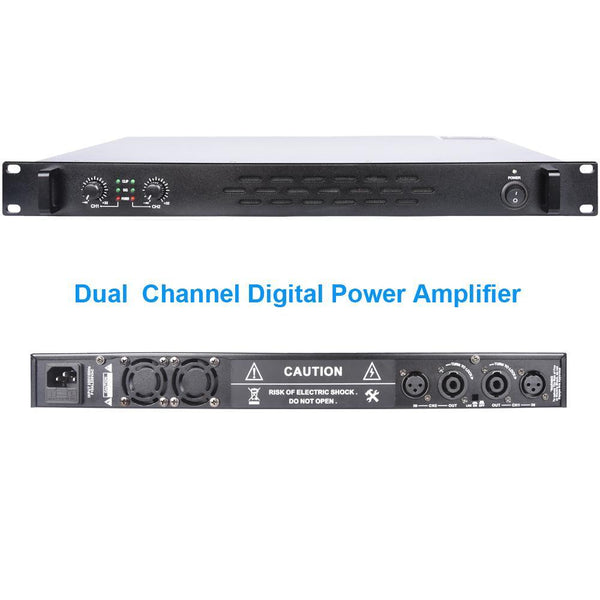 MiCWL Audio Dual Channel 2600W Digital Amplifier 4 Channel 6400 Watts